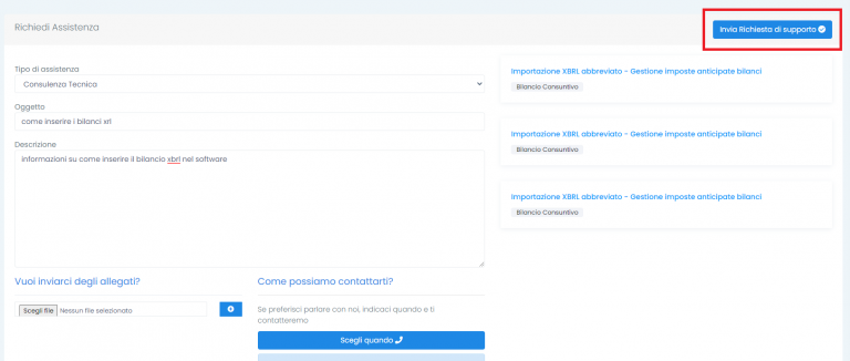 Richiesta contatto telefonico - Guida Online | Cloud Finance